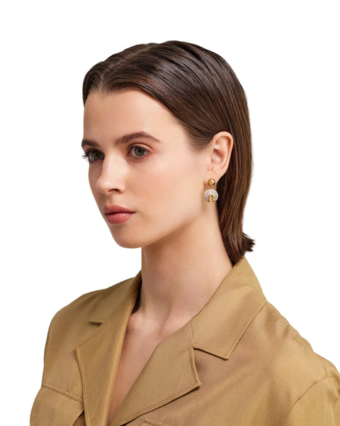 Furla - Flow Crystal Gold-Tone Earrings – Brent Weatherall Jeweller