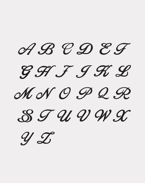 Meadowlark - Cursive Letter Charm Necklace "J" Gold Plated – Brent ...