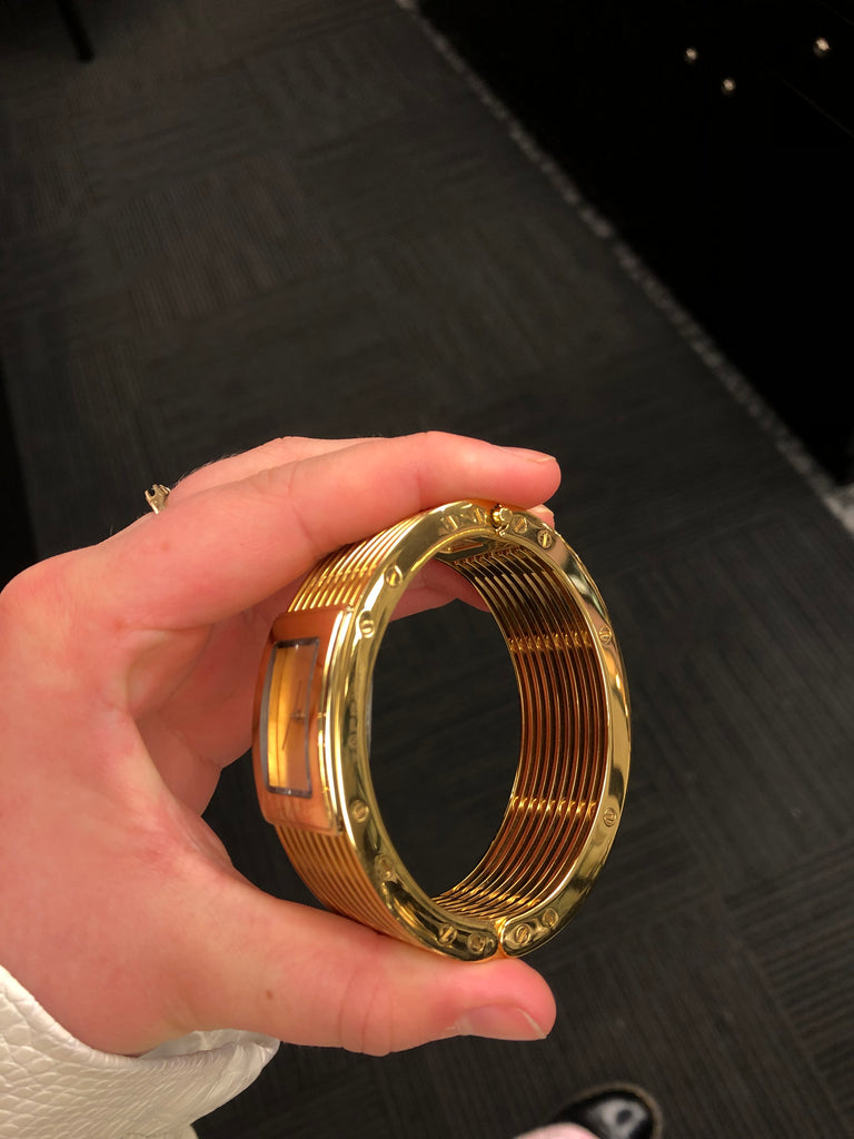 Zoppini Watch - Yellow Gold Bangle Watch – Brent Weatherall Jeweller